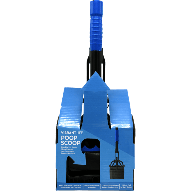 Vibrant Life Foldable Plastic Spring Action Pooper Scooper for Dogs ...