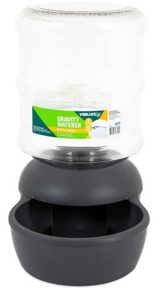 Vibrant Life Gravity Pet Waterer, x-large, 4 Gallons For Cats and Dogs ...