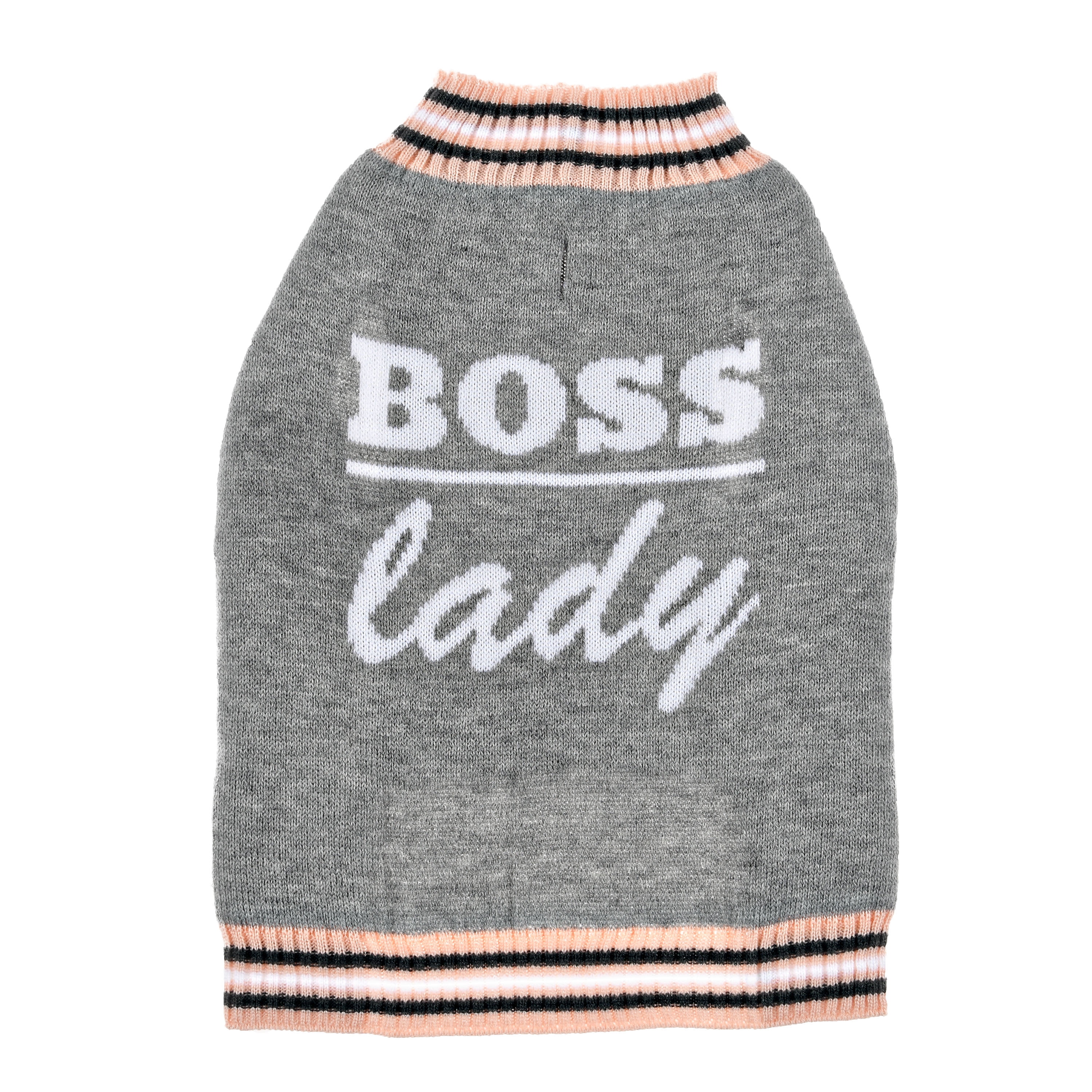 Vibrant Life Gray Boss Lady Dog Sweater, Medium - Walmart.com