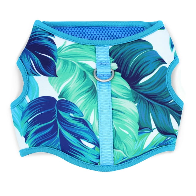 Vibrant Life Harness, Tropical Leaf, Blue/Green, Medium - Walmart.com