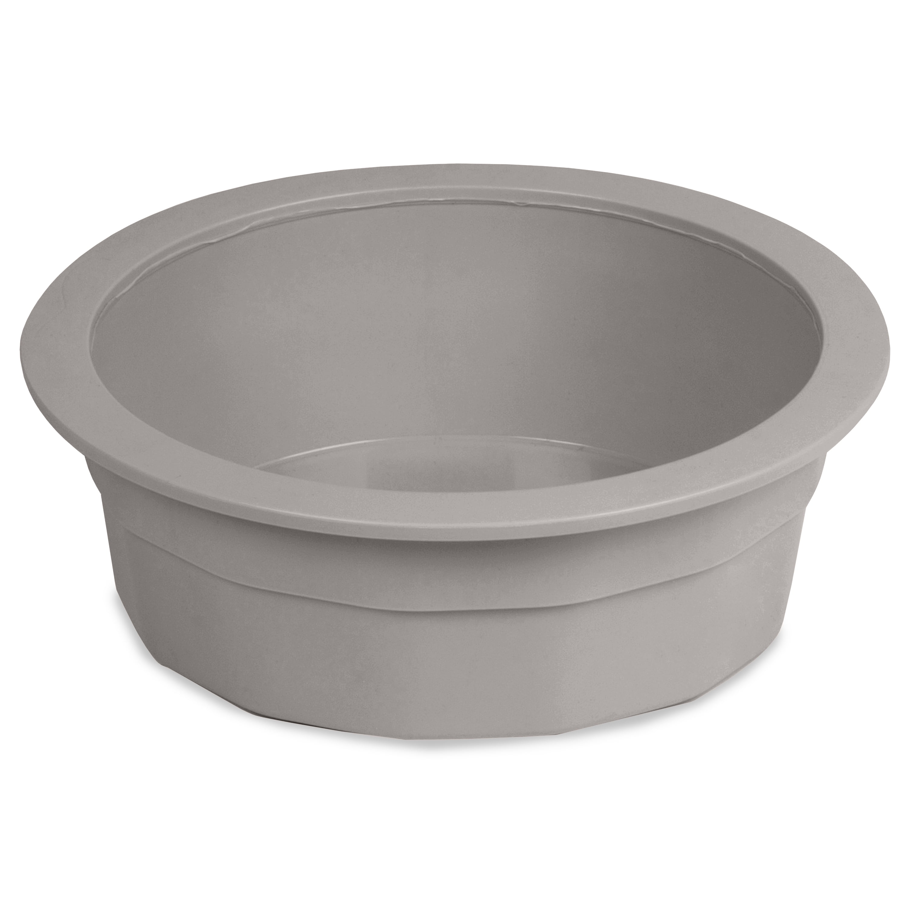 Vibrant Life Heavy Duty Plastic Extra-Large Crock Bowl for Dogs, Gray ...