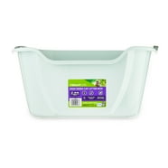 PrettyLitter Linnea Round Open Top Cat Litter Box with Non-Stick ...