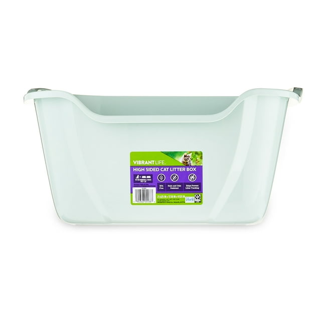 Vibrant Life High Sided Open Cat Litter Box - Walmart.com