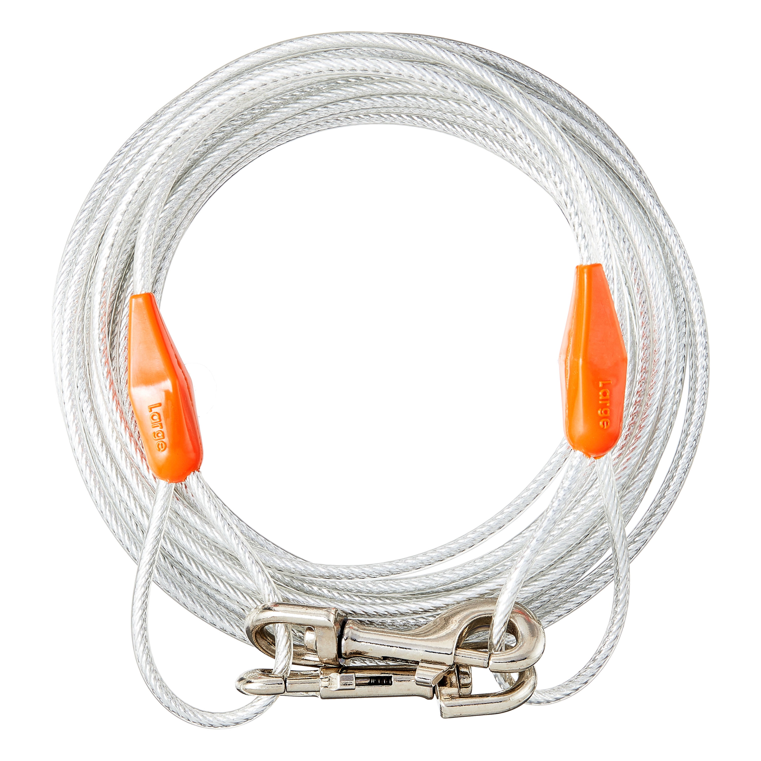 Vibrant Life Large 40 ft Reflective Vinyl-Covered Dog Tie-Out Cable for ...
