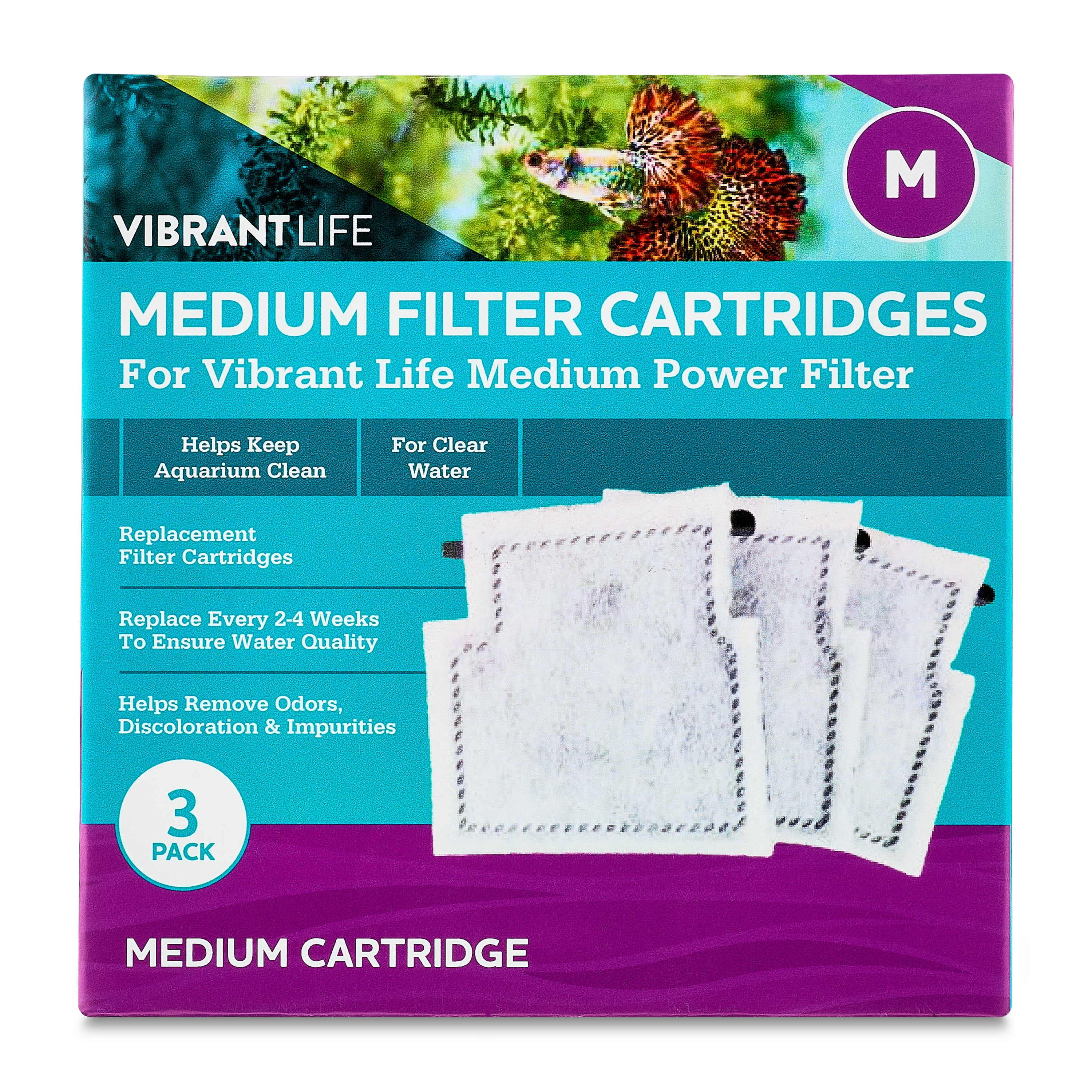 Vibrant Life Medium Filter Cartridge for Freshwater and Saltwater 5- to ...