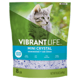 Vibrant Life Mini Crystal Unscented Cat Litter 8 lb, Fast-Absorbing ...