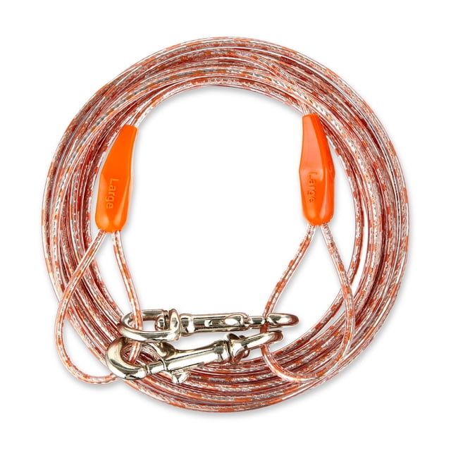 Vibrant Life Pattern Vinyl-Covered Tie-Out Cable for Dogs up to 90 ...
