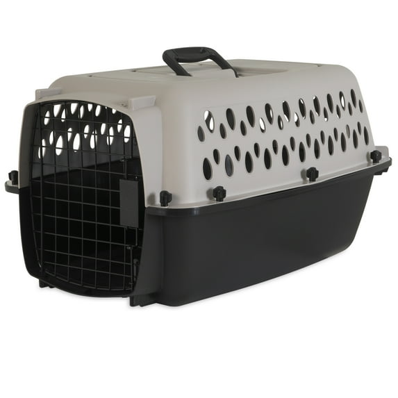 Vibrant Life Pet Kennel 23in Plastic Dog Crate Portable Carrier for ...