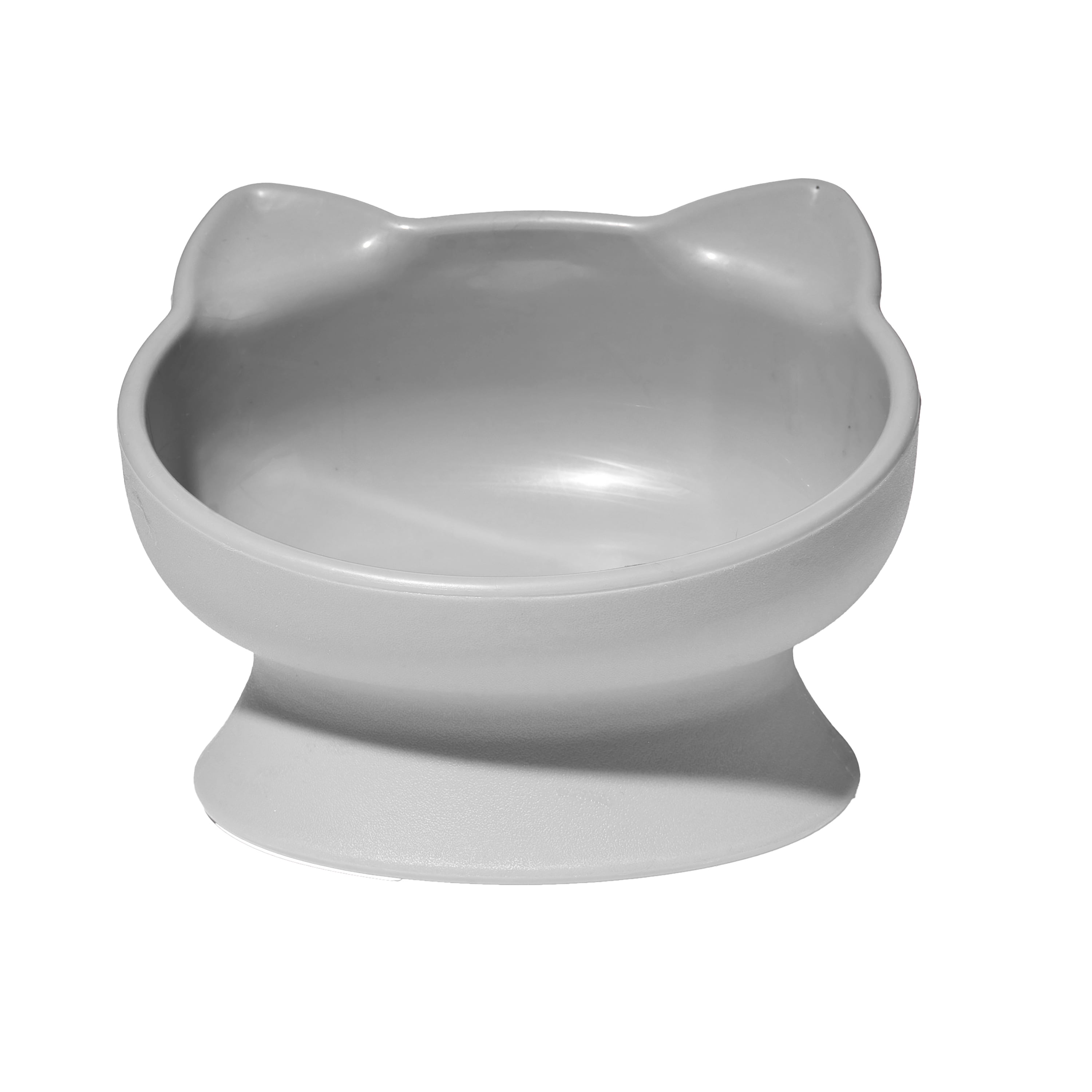 Vibrant Life Plastic Elevated Cat Ear Feeding Bowl, Gray - Walmart.com