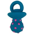Vibrant Life Playful Buddy Pacifier Dog Toy, Latex with Plush Filling ...