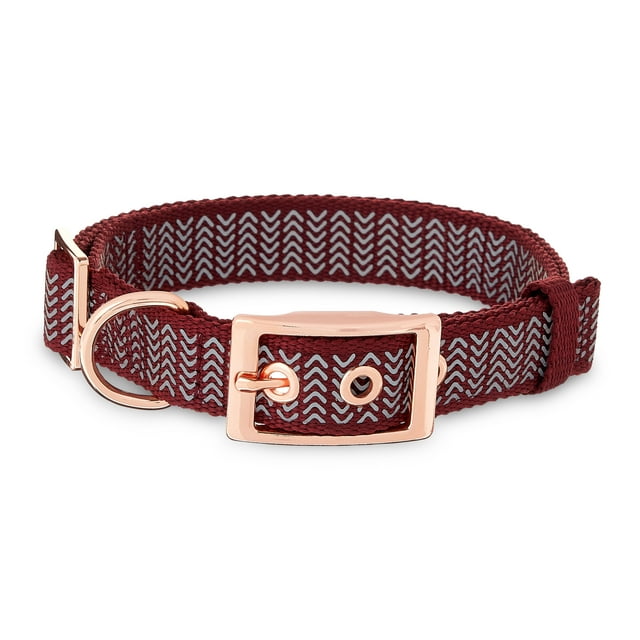 Vibrant Life Polyester Chevron Adjustable Reflective Collar for Dogs ...