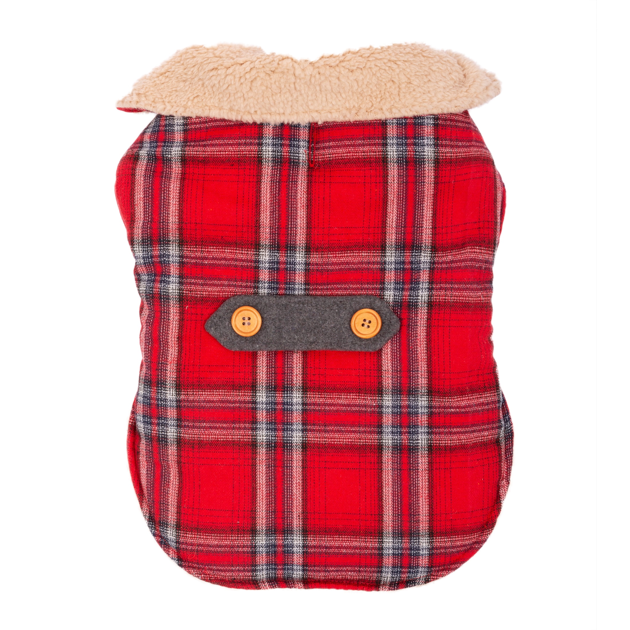 Vibrant Life Red Plaid Back Tab Jacket, Medium - Walmart.com