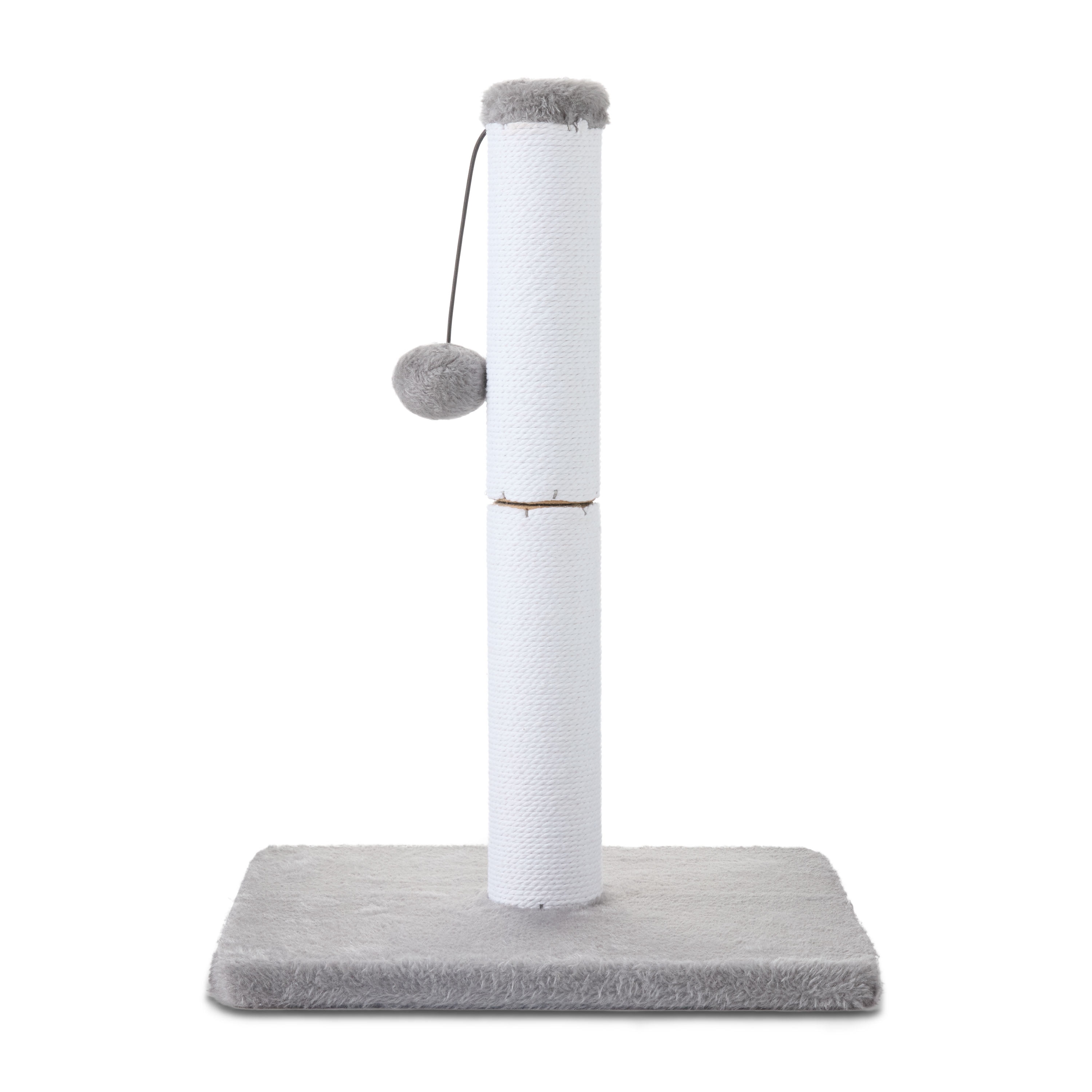 Vibrant Life Cotton Rope Cat Scratching Post with Dangling Ball, White ...
