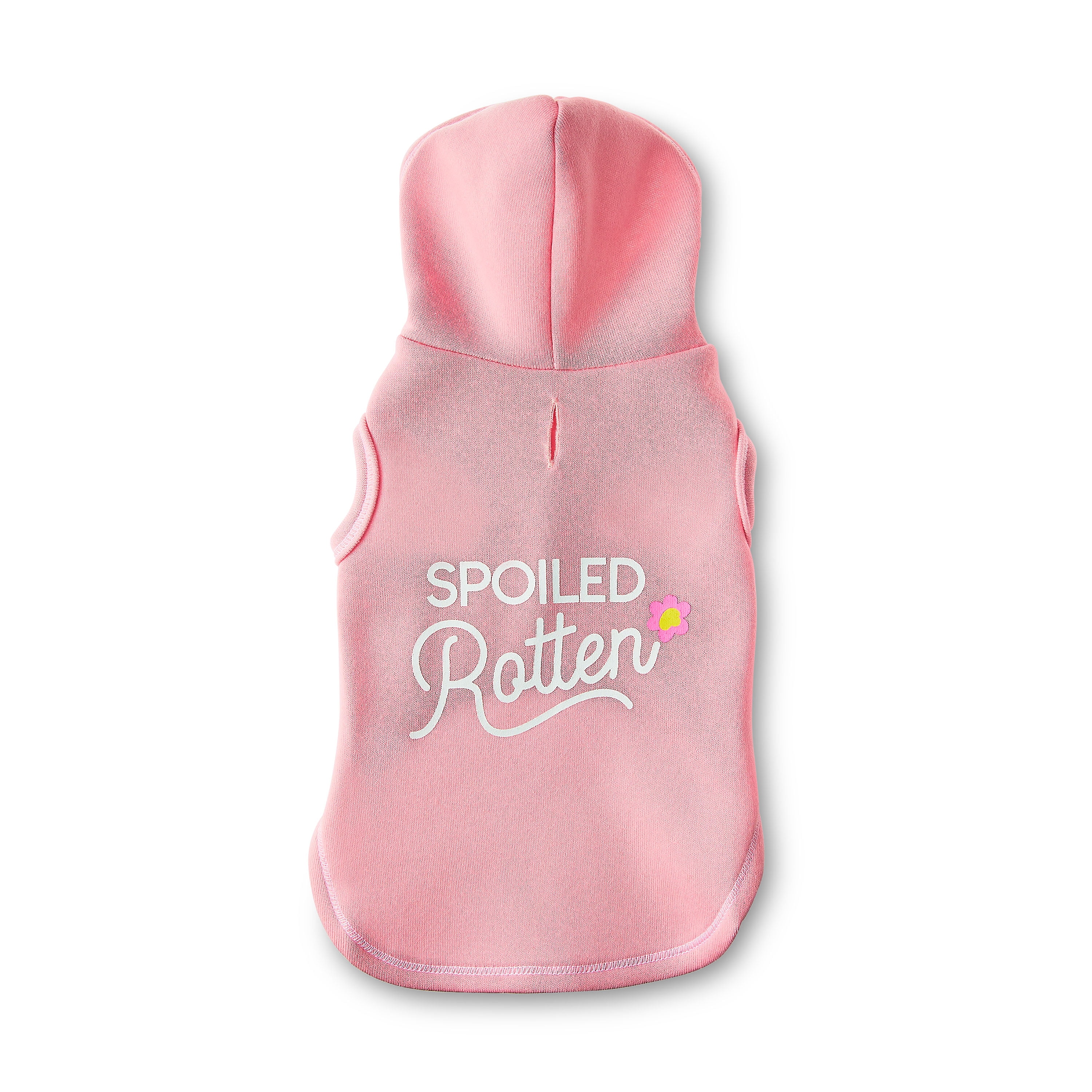 Vibrant Life Spoiled Rotten Spring Dog and Cat Hoodie, Pink, XS ...