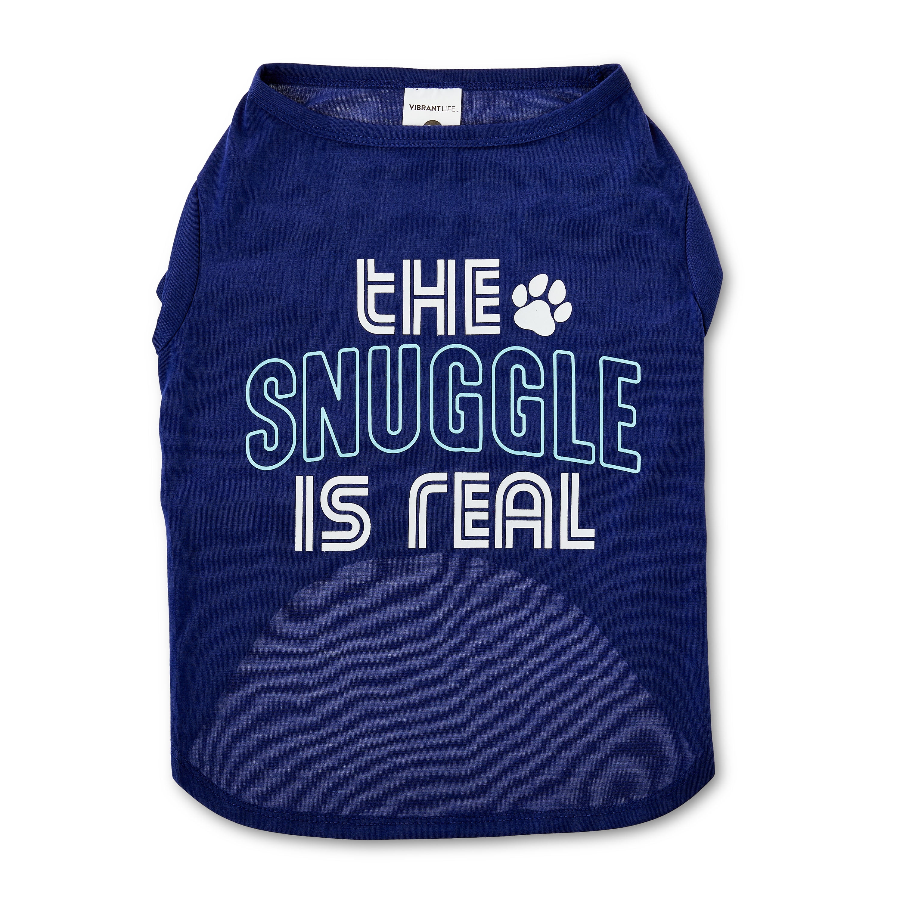 Vibrant Life The Snuggle Is Real Dog T-Shirt, Blue, Large - Walmart.com