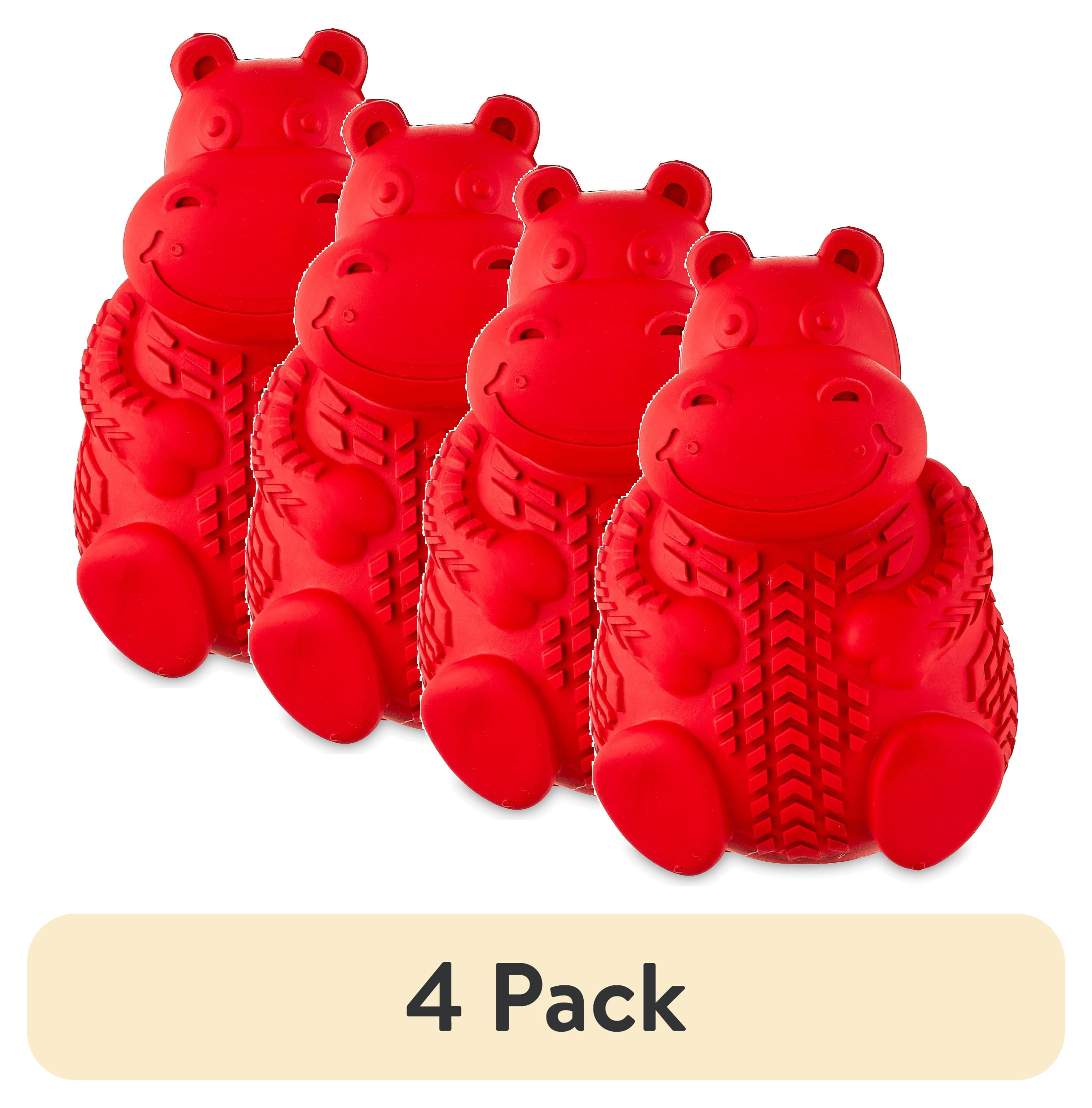 (4 pack) Vibrant Life Treat Buddy Rubber Dog Toy, Chew Level 5, Medium ...