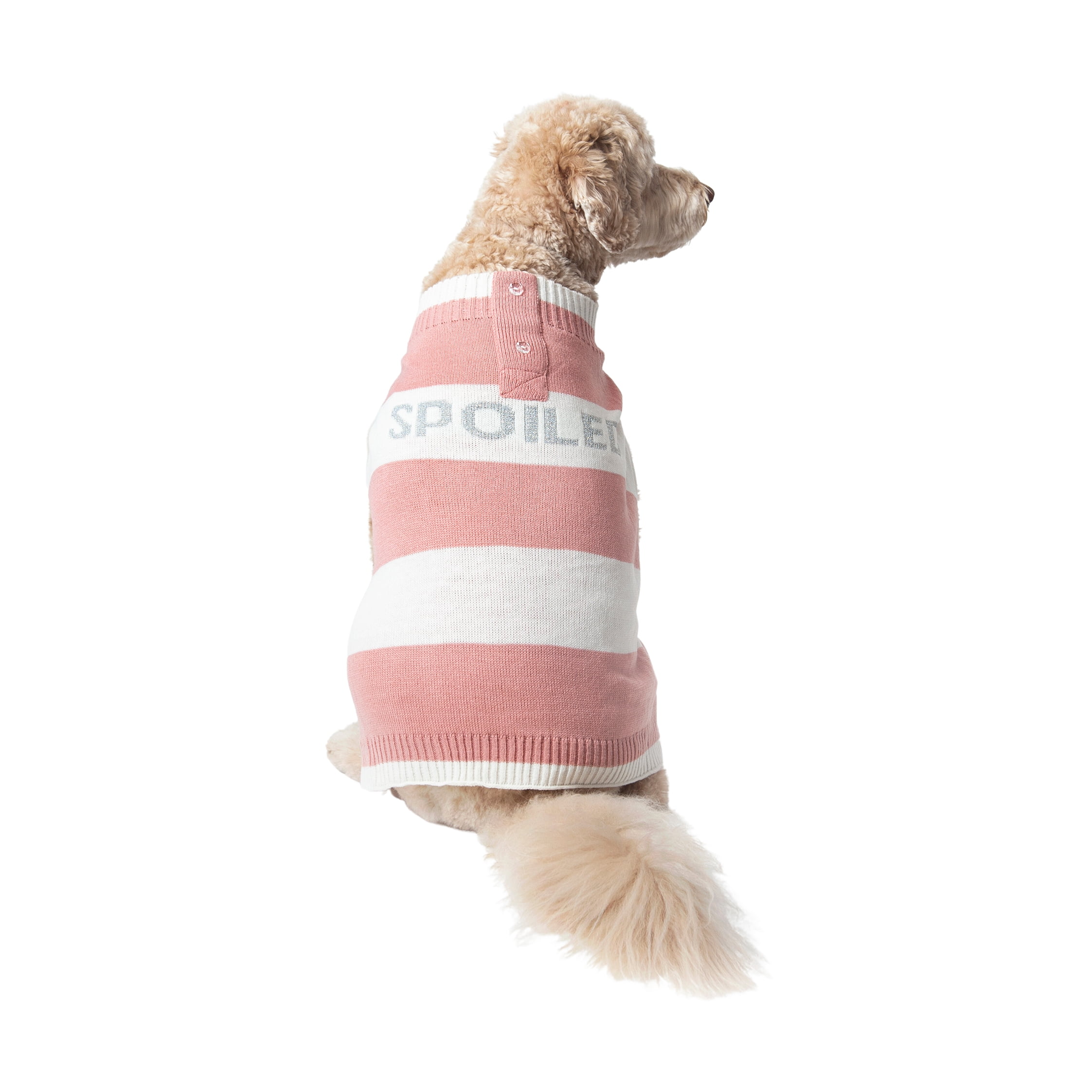Vibrant Life Winter Dog Clothes Spoiled Pink Sweater, Large - Walmart.com