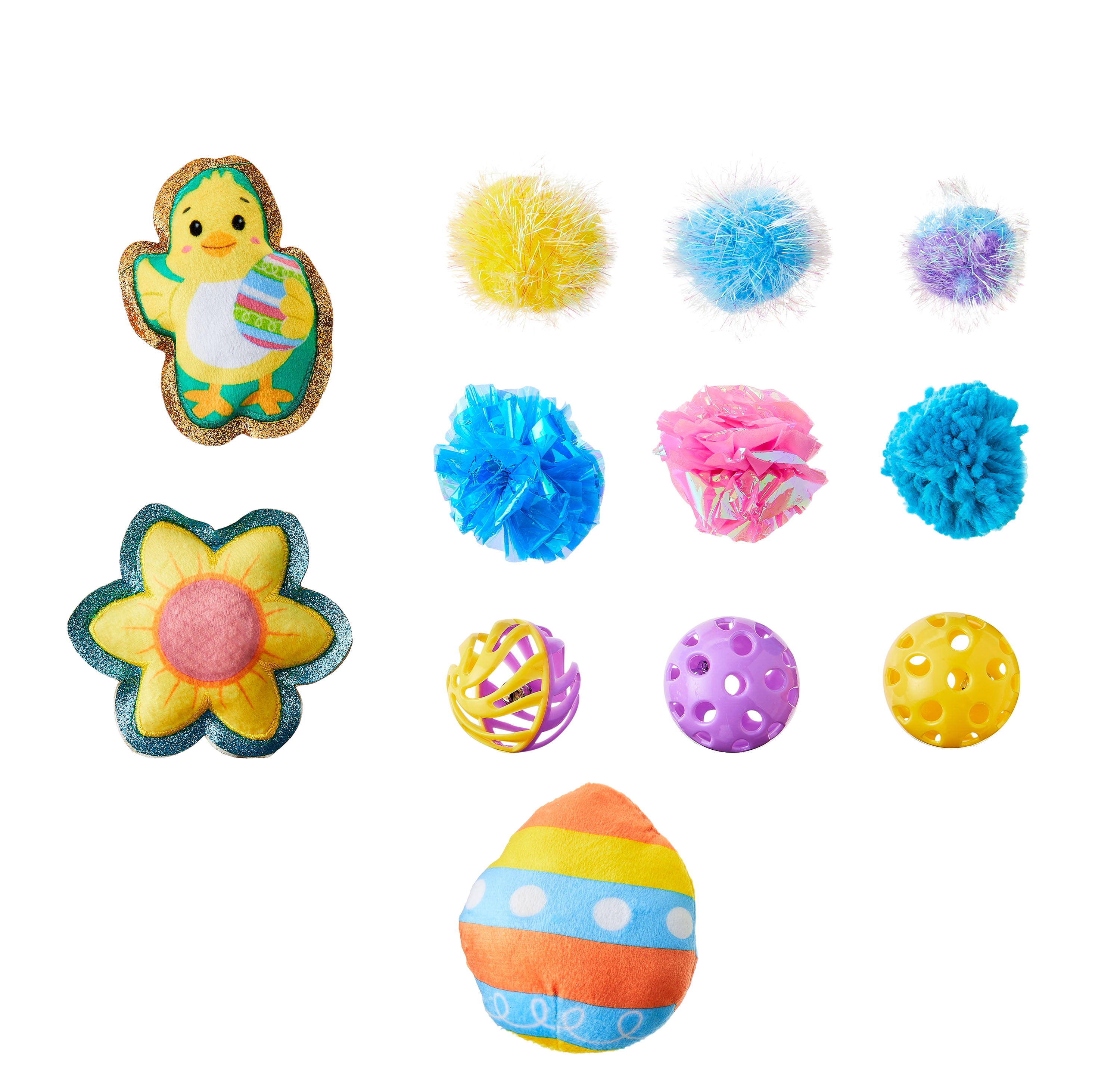Vibrant Life Yellow Easter Chick Cat Toy Pack, 12 Pieces - Walmart.com