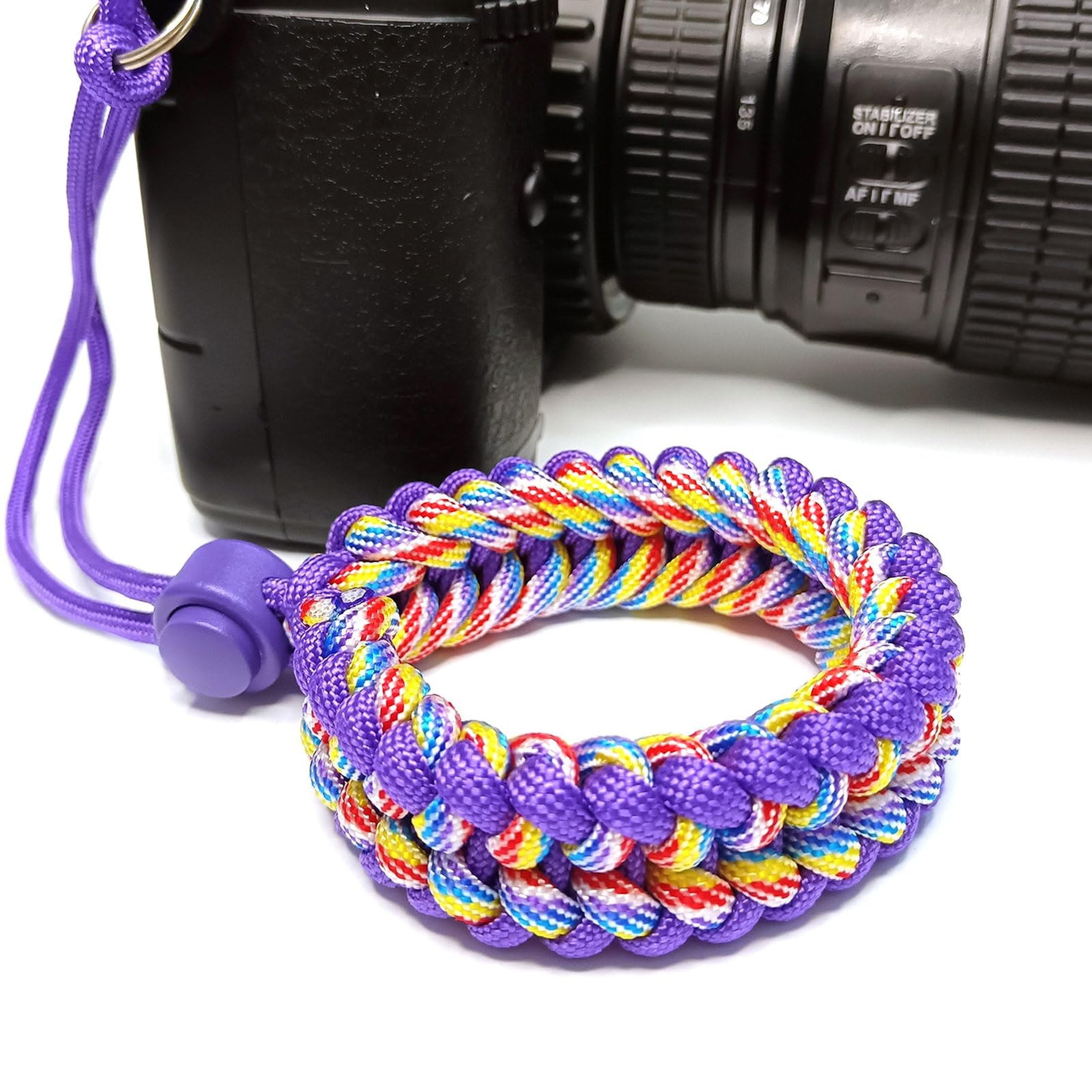 Vibrant Macrame Camera Strap with Quick Release for Photographers ...