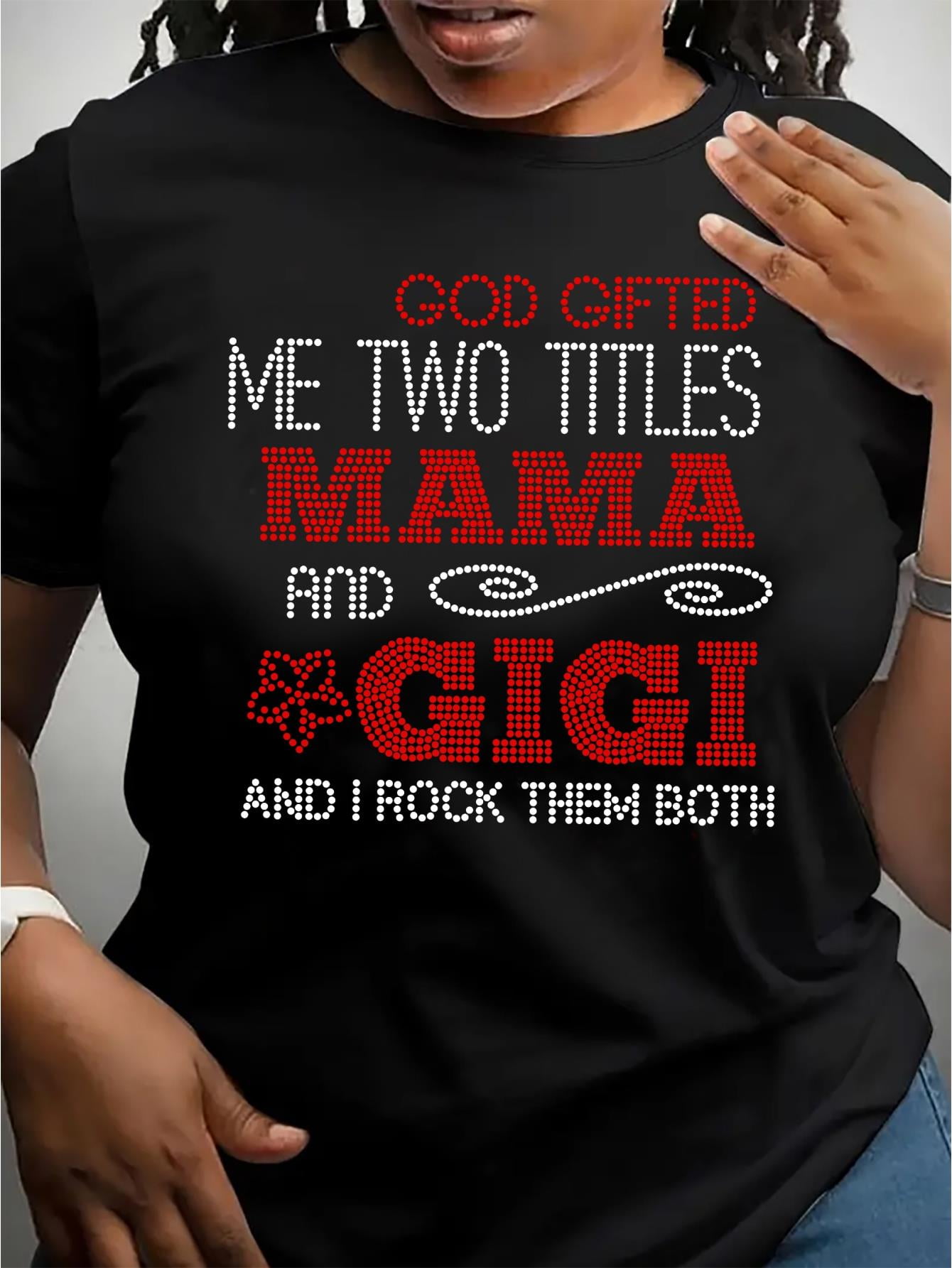Vibrant Mama & Gigi Graphic Tee - Crew Neck, Short Sleeve, Regular ...