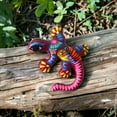 Vibrant Mexican Handcrafted Lizard Wall Art | Talavera Hand-Painted ...