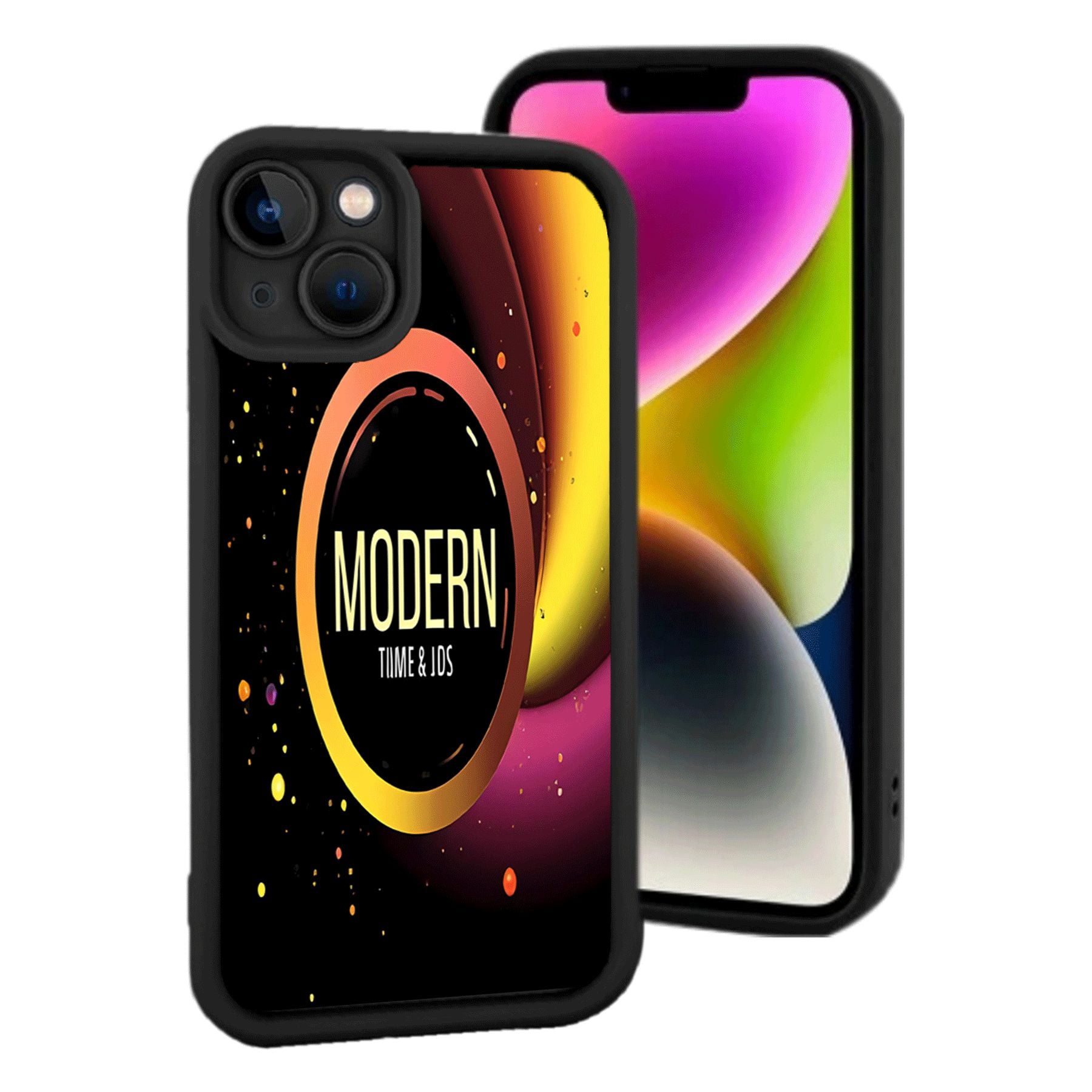 Vibrant Modern Design iPhone 15 Case - Lightweight Yellowing Resistant ...