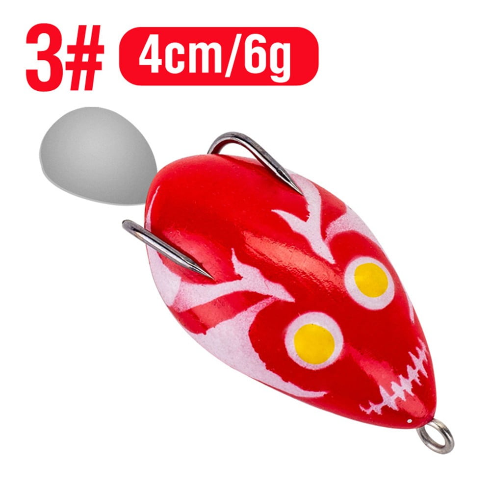 Vibrant Modified Float Water Black Frog Snakehead Doule Hook Fishing ...