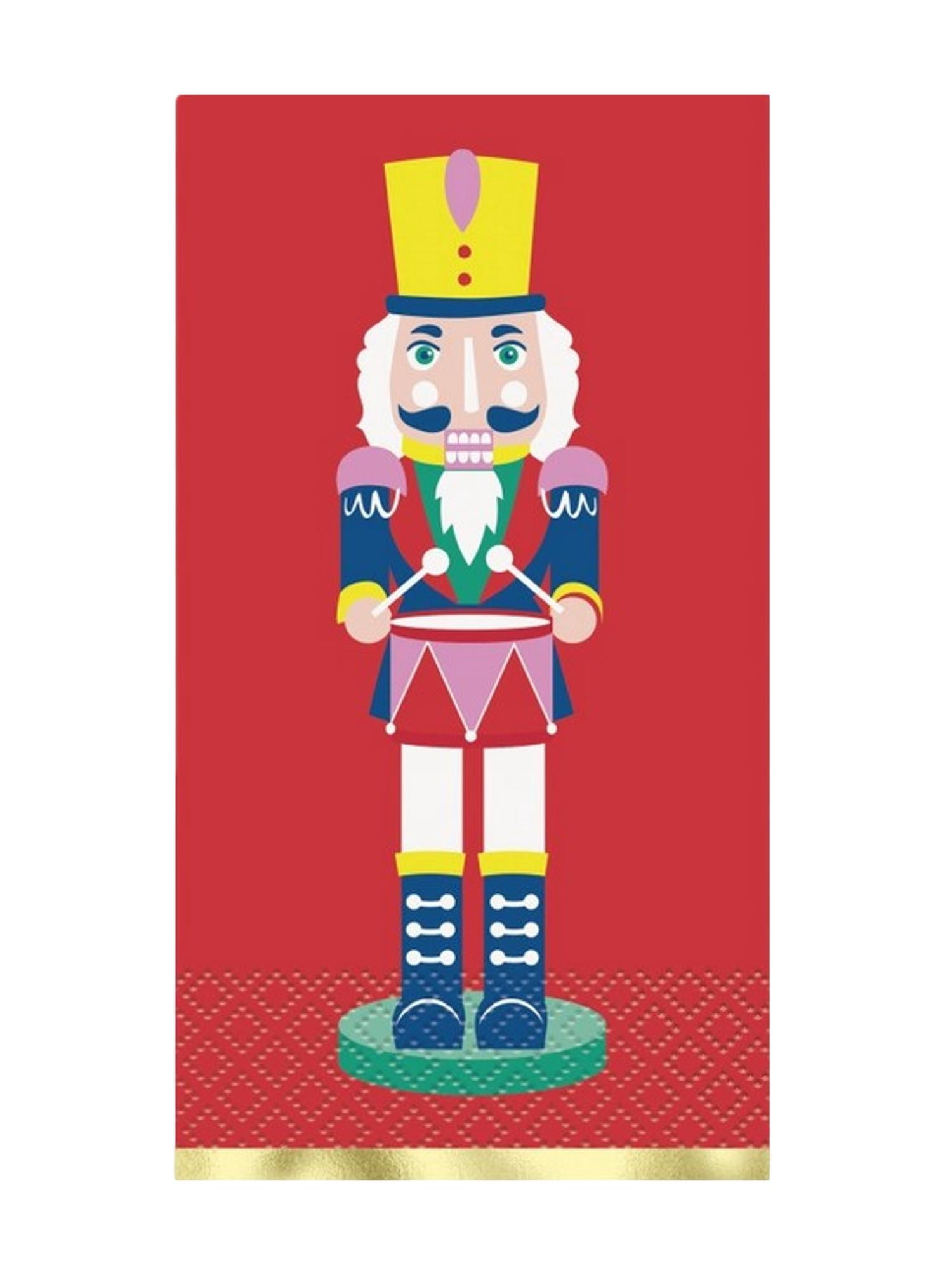 Vibrant Nutcracker Christmas Paper 16 Ct Guest Napkins Foil Stamped ...