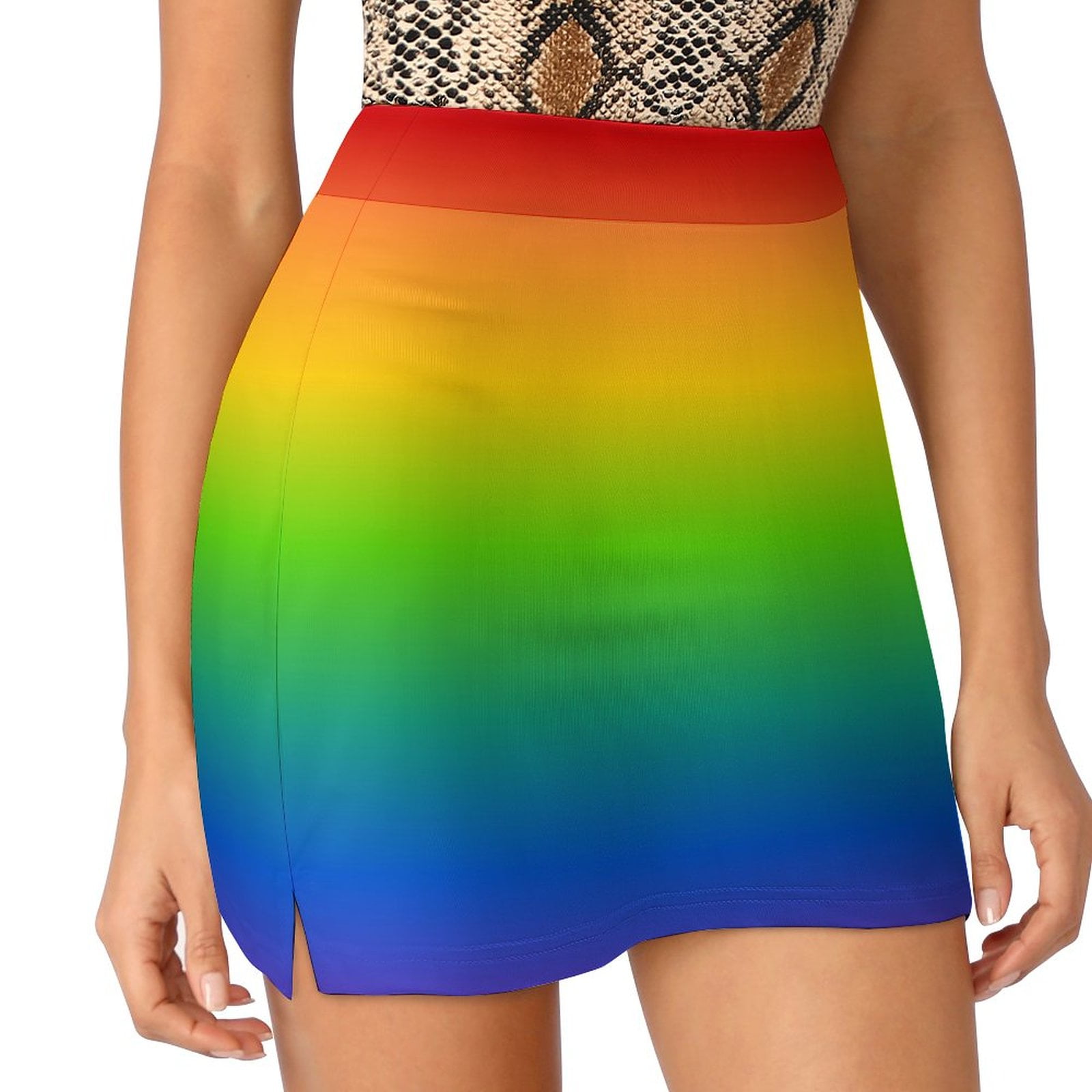 Vibrant Ombre Gradient Light Proof Trouser Skirt new in dresses dress ...