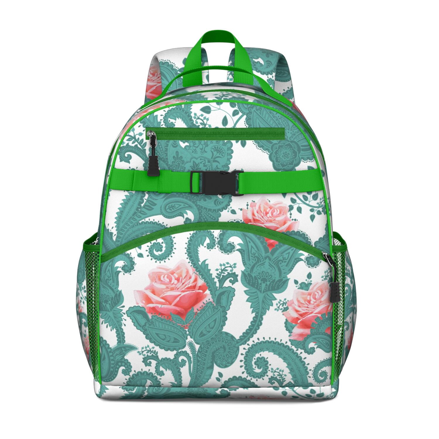 Vibrant Paisley Boho Design Backpack Ergonomic & Adjustable for ...