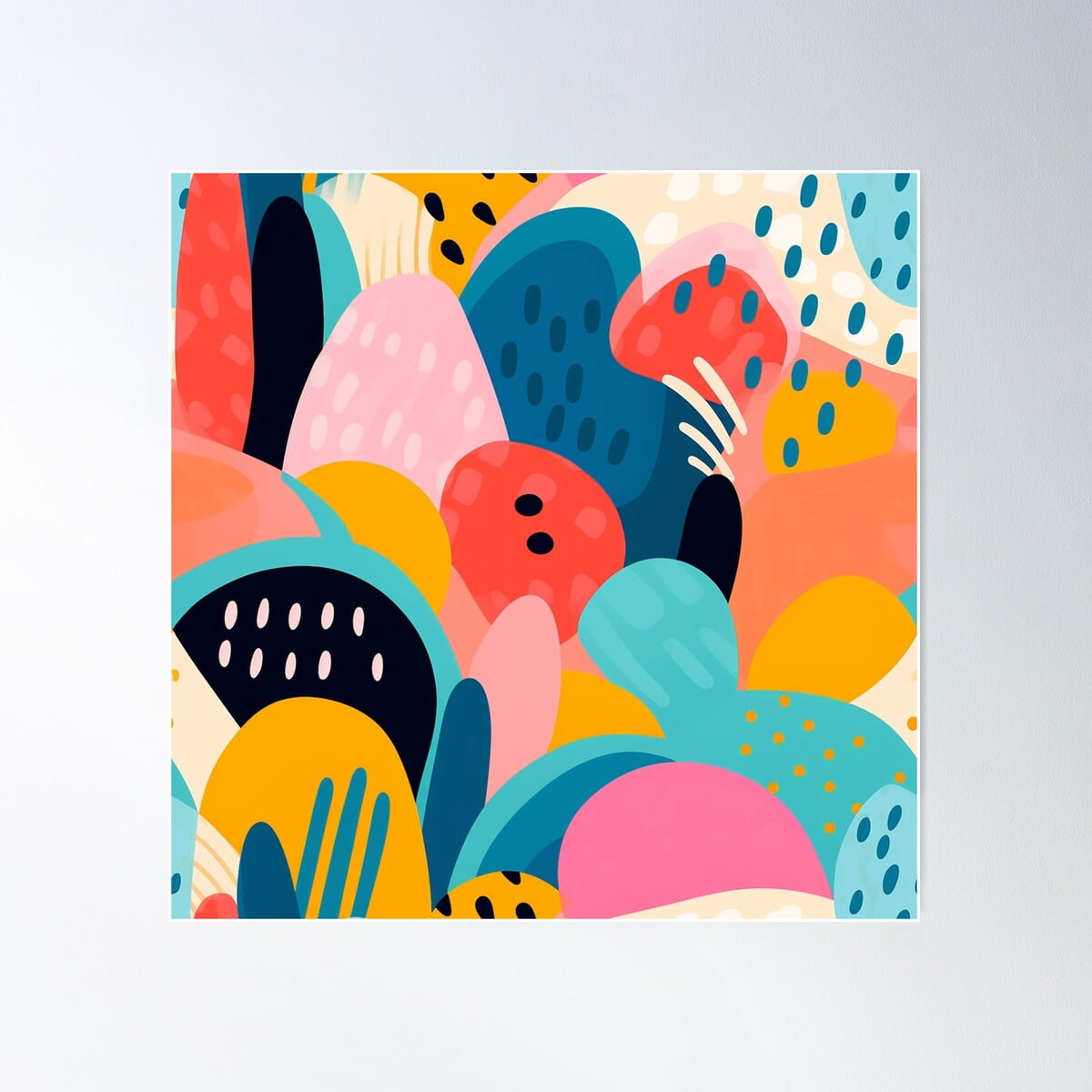 Vibrant Palette Serenade: Bohemian Abstract Delight For The Colorful ...