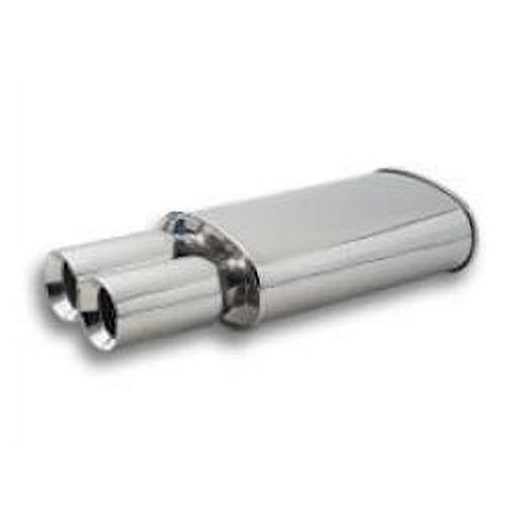 Vibrant Performance 1042 VIB1042 STREETPOWER OVAL MUFFLER W/ 4IN ROUND ...