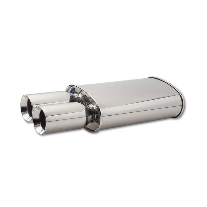 Vibrant Performance 1047 VIB1047 STREETPOWER OVAL MUFFLER W/ DUAL 3.5IN ...