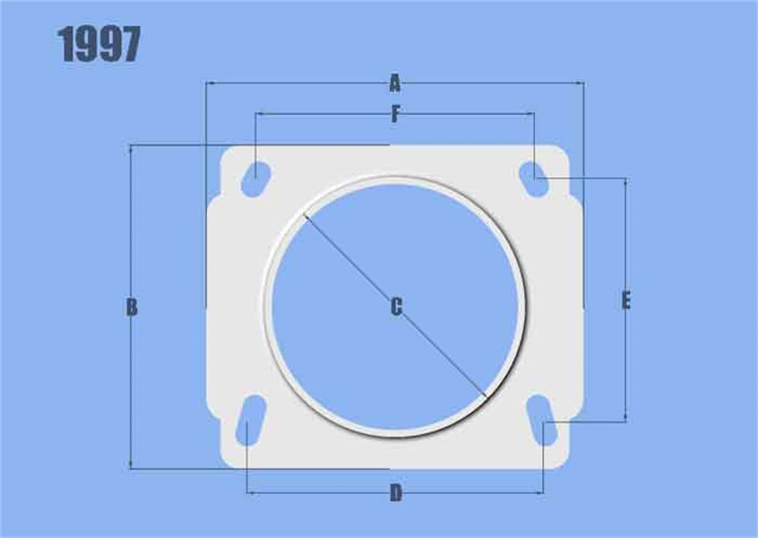 Vibrant Performance 1997 Mass Air Flow Sensor Adapter Plate - Walmart.com