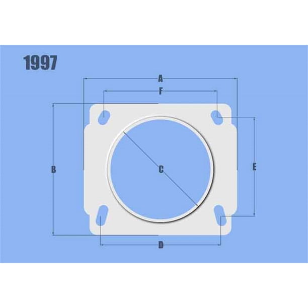 Vibrant Performance 1997 VIB1997 MASS AIR FLOW SENSOR ADAPTER PLATE FOR ...