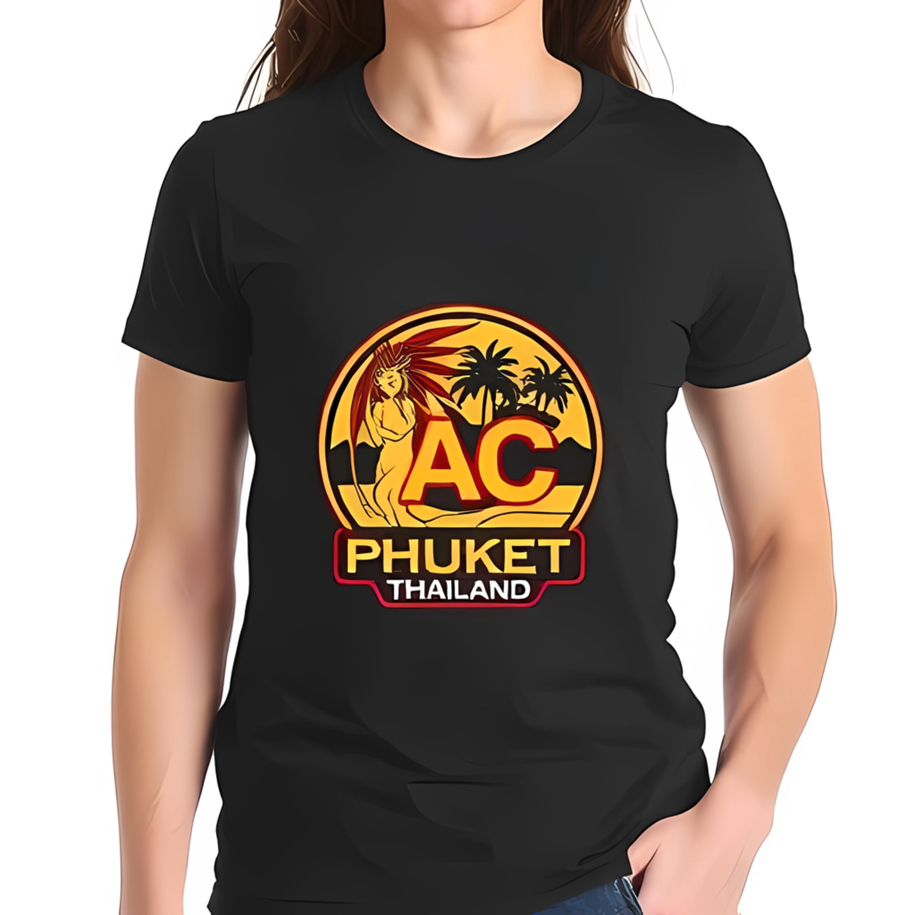 Vibrant Phuket Graphic Cotton Short Sleeve T-Shirt - Bold ' ' & 'PHUKET ...