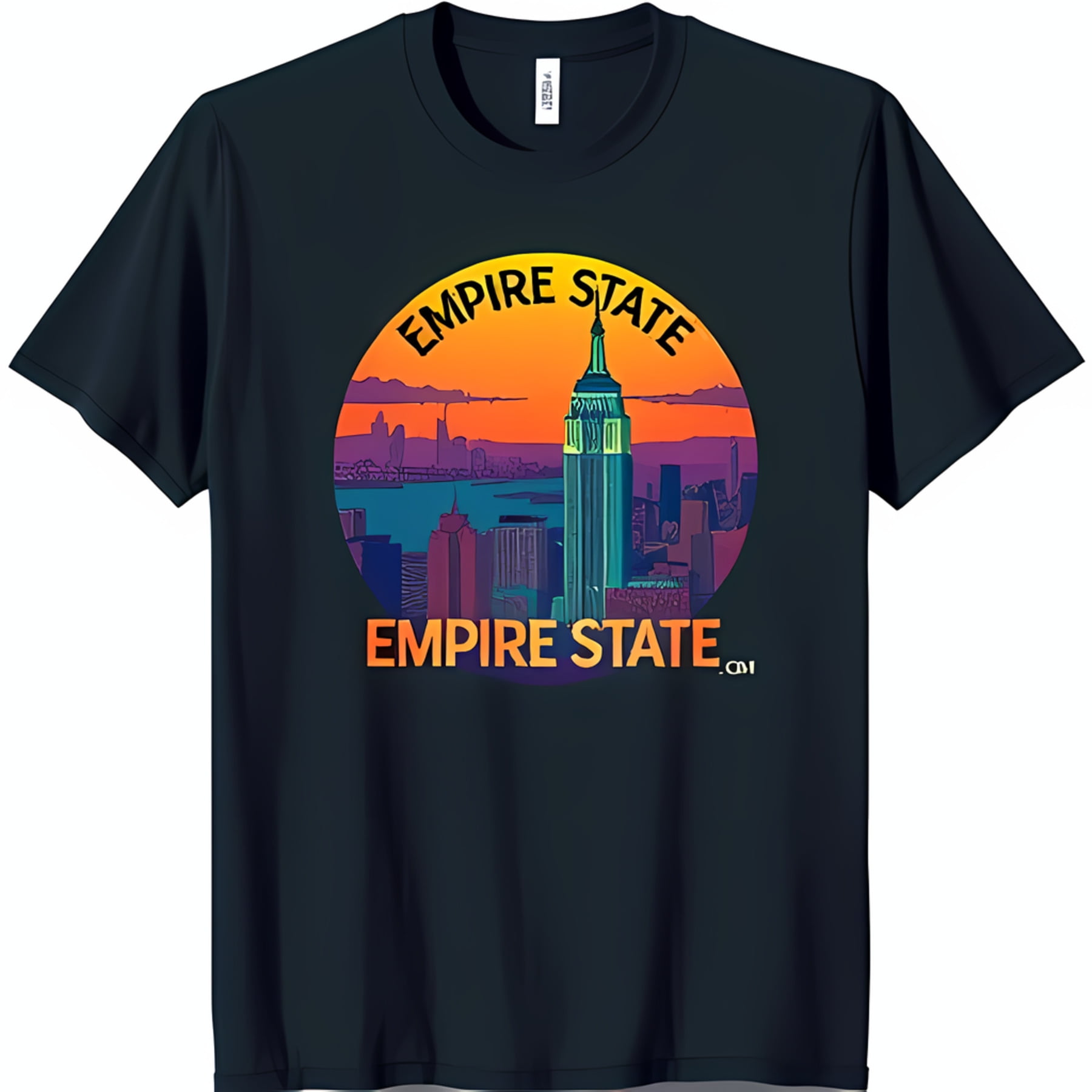 Vibrant Pixelated Graphic T-Shirt Sunset Design - Walmart.com