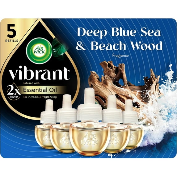 Vibrant Plug In Scented Oil Refill, Infused with Essential Oils, Plug ...