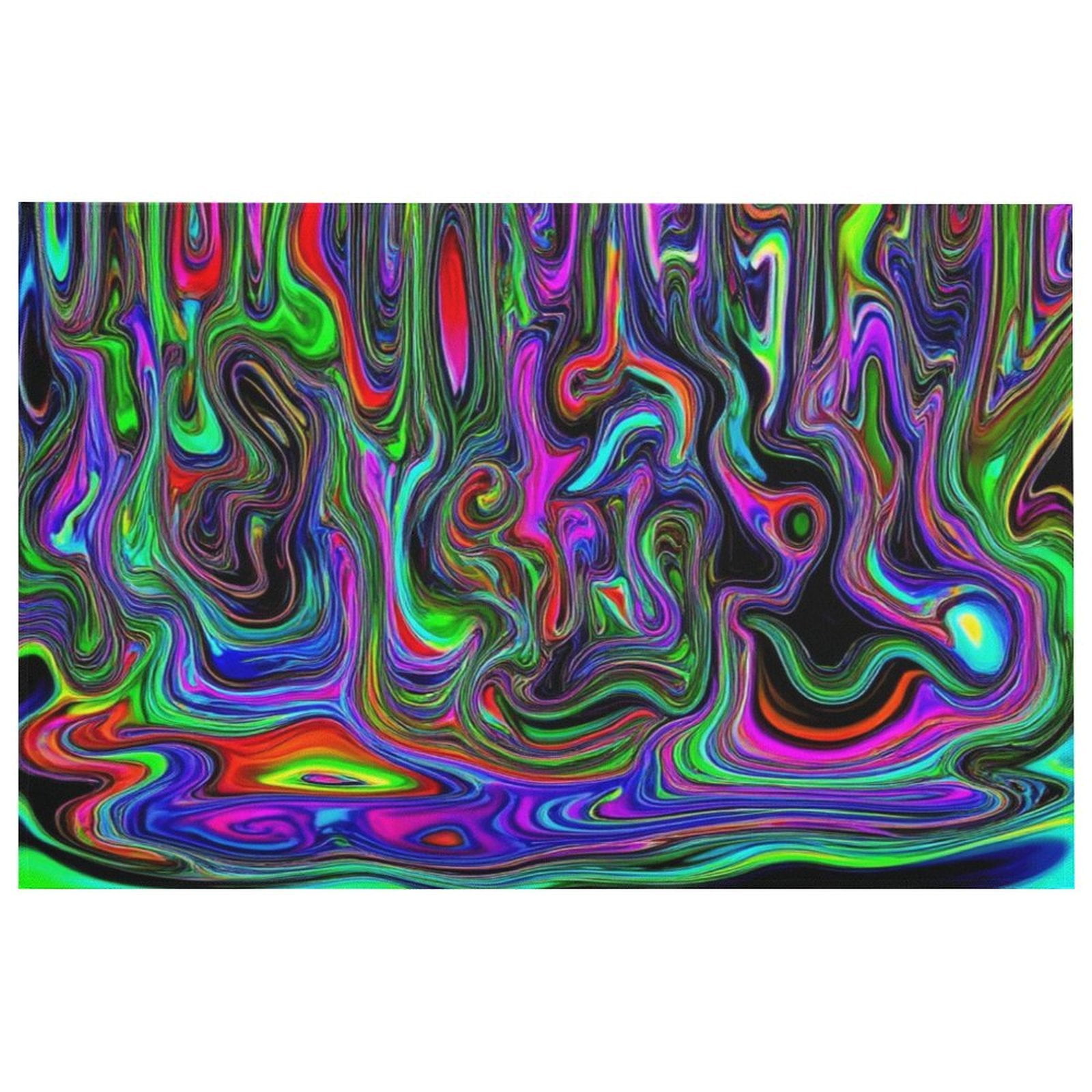Vibrant Psychedelic Flow Adult Home Decor Bedroom Living Room Crystal ...