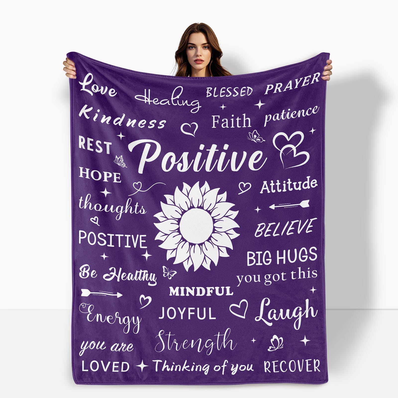 Vibrant Purple Fleece Blanket For Friends And Couples Designed To ...