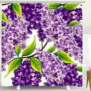 Lilac Shower Curtain,Romantic Violet Purple Bathroom Decor Wisteria ...