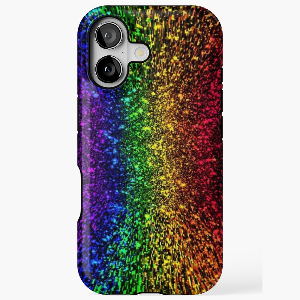 Vibrant Rainbow Inspired Color Pattern Compatible Phone Case for iPhone ...