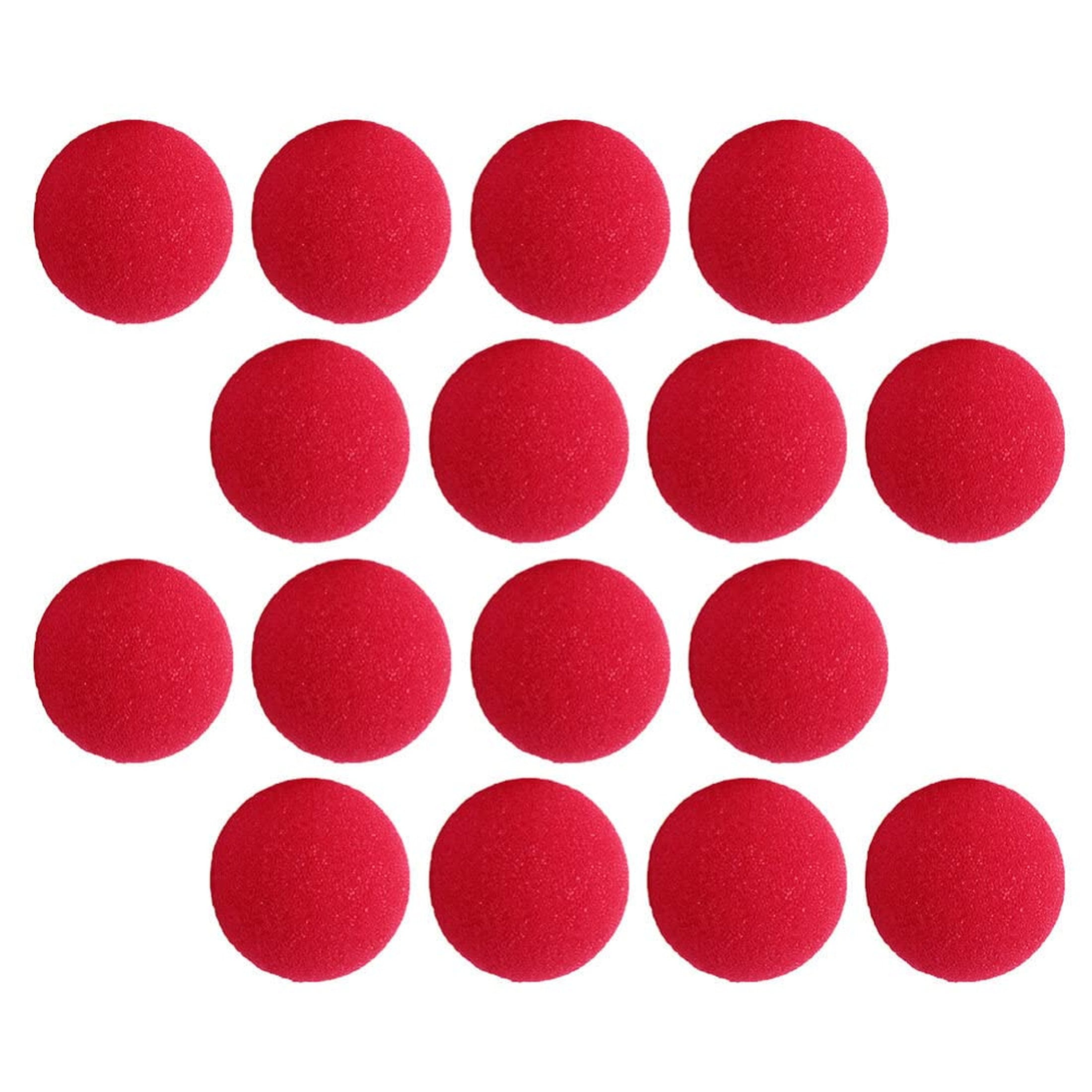 Vibrant Red Clown Nose Set - 50 Squishy Novelty Noses for Parties ...