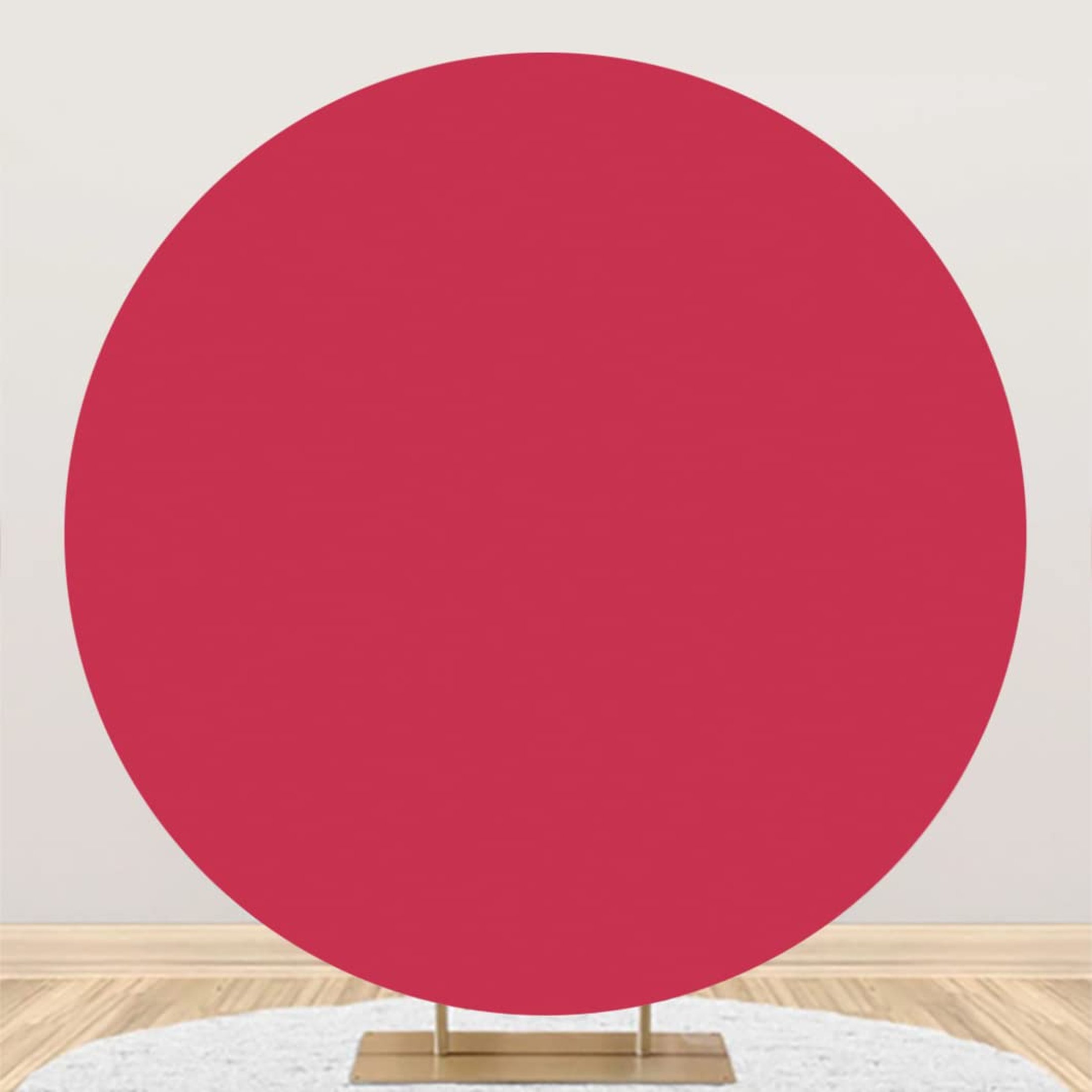 Vibrant Red Round Backdrop for Photography Events - Perfect for ...