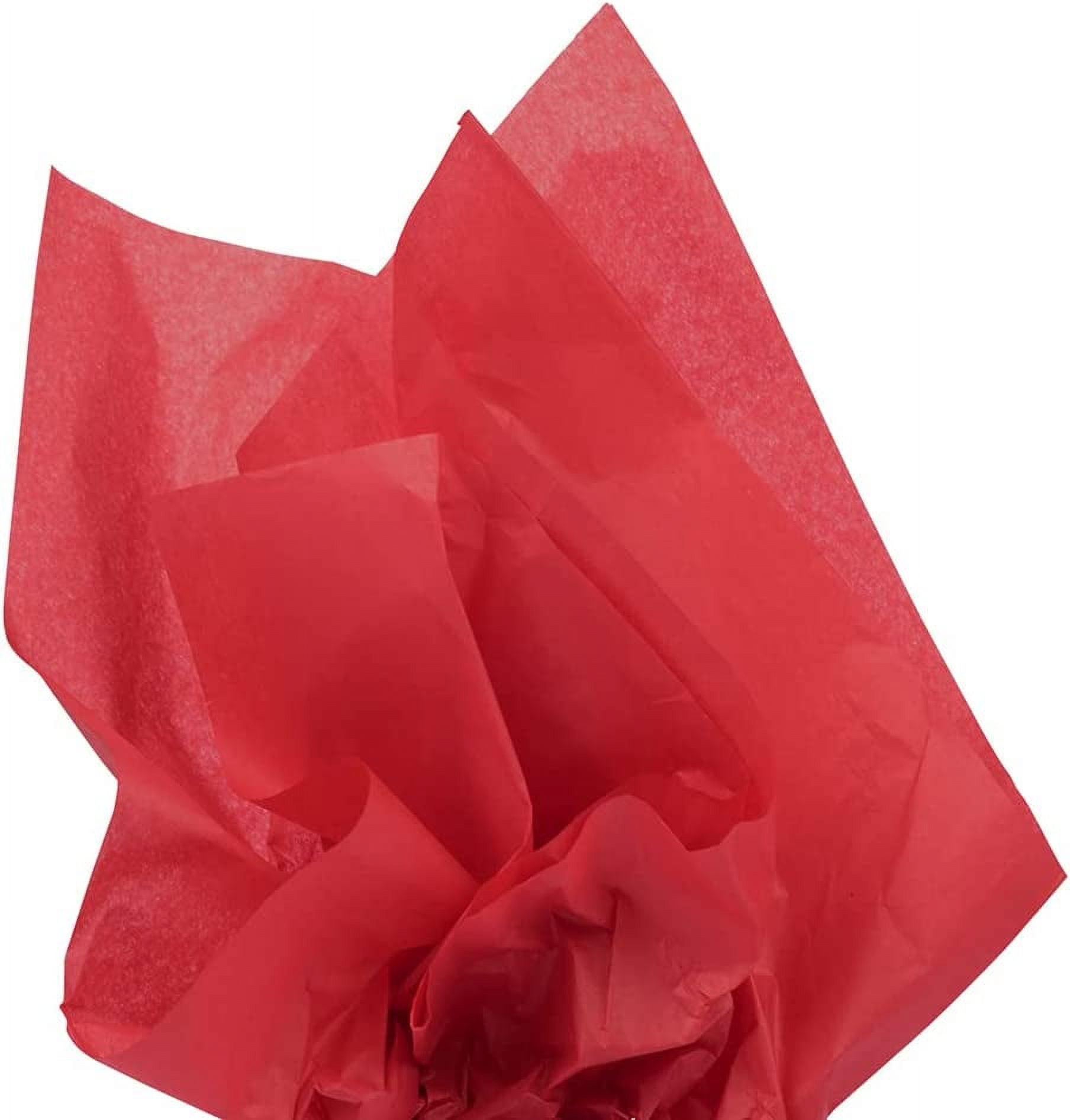 Vibrant Red Tissue Paper - 10 Sheets/Pack for Gift Wrapping, Holidays ...