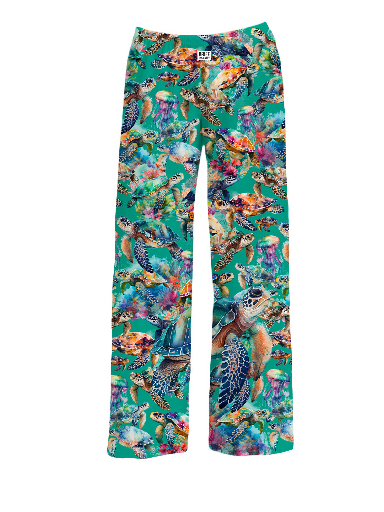 Vibrant Sea Turtle Lounge Pants - Walmart.com