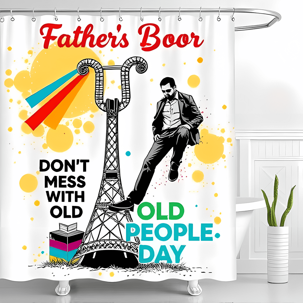 Vibrant Shower Curtain - Humorous Design for Modern Bathrooms - "Don't ...