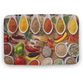 Vibrant Spice Kitchen Rug Aromatic and Colorful Spices Door Mat Bath ...
