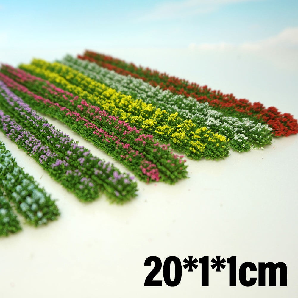 Vibrant Static Grass Miniature Scenery Mixed Wildflower Shrub Strips ...