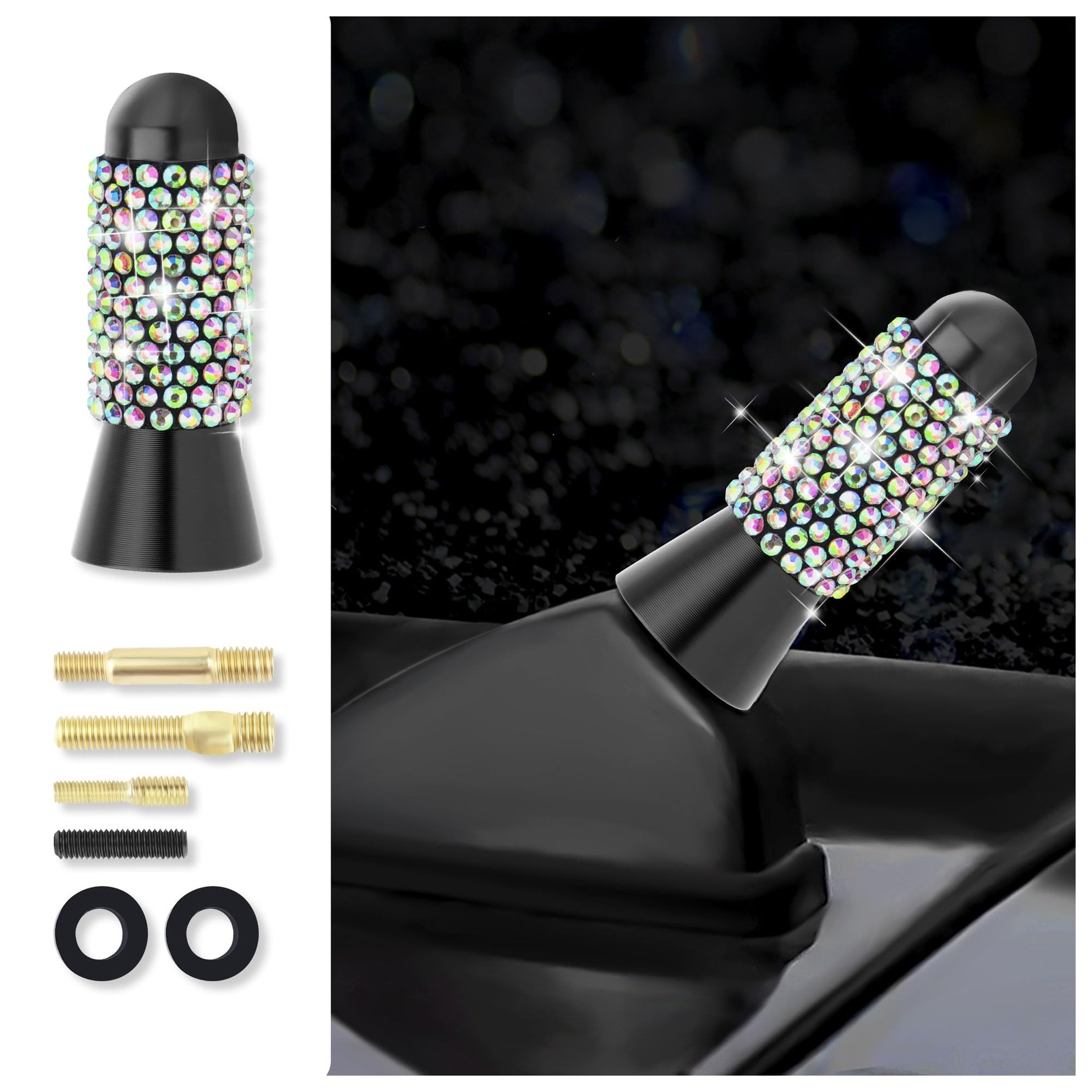 Vibrant Stubby Car Antenna Replacement with Screws and Gaskets ...